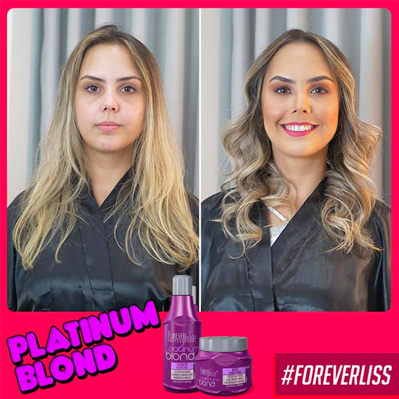 Kit Platinum Blond Para Loiras Poderosas Forever Liss